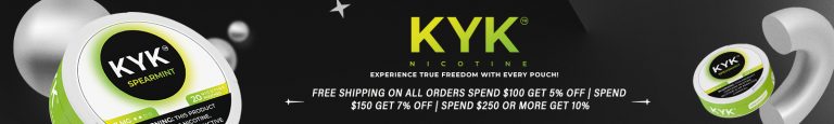 Buy Tobacco-Free KYK Nicotine Pouches - Fast Shipping