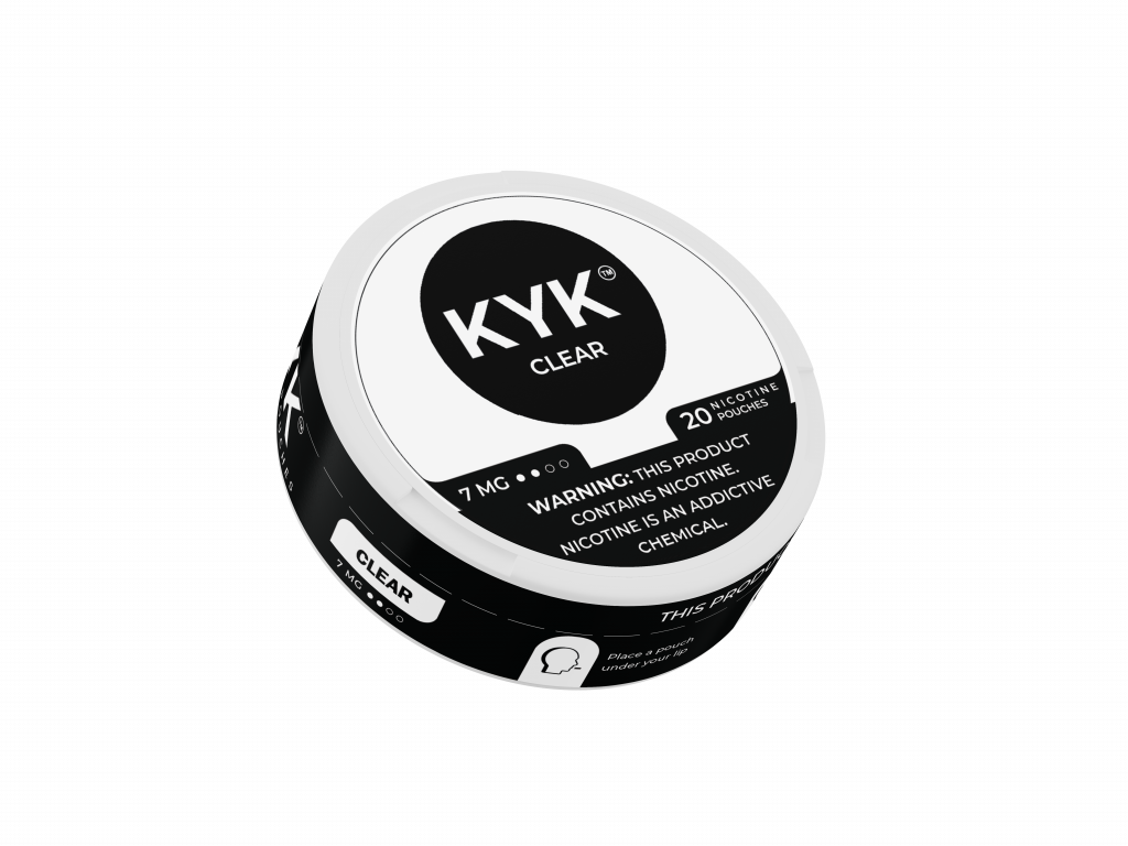 Tobacco-Free KYK Clear Nicotine Pouches | 3mg, 7mg, 14mg